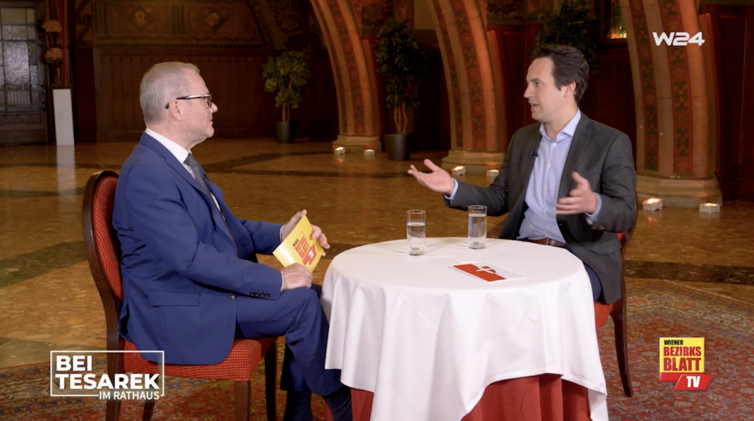 Christoph Wiederkehr zu Gast Bei Tesarek im Rathaus - Wiener Bezirksblatt